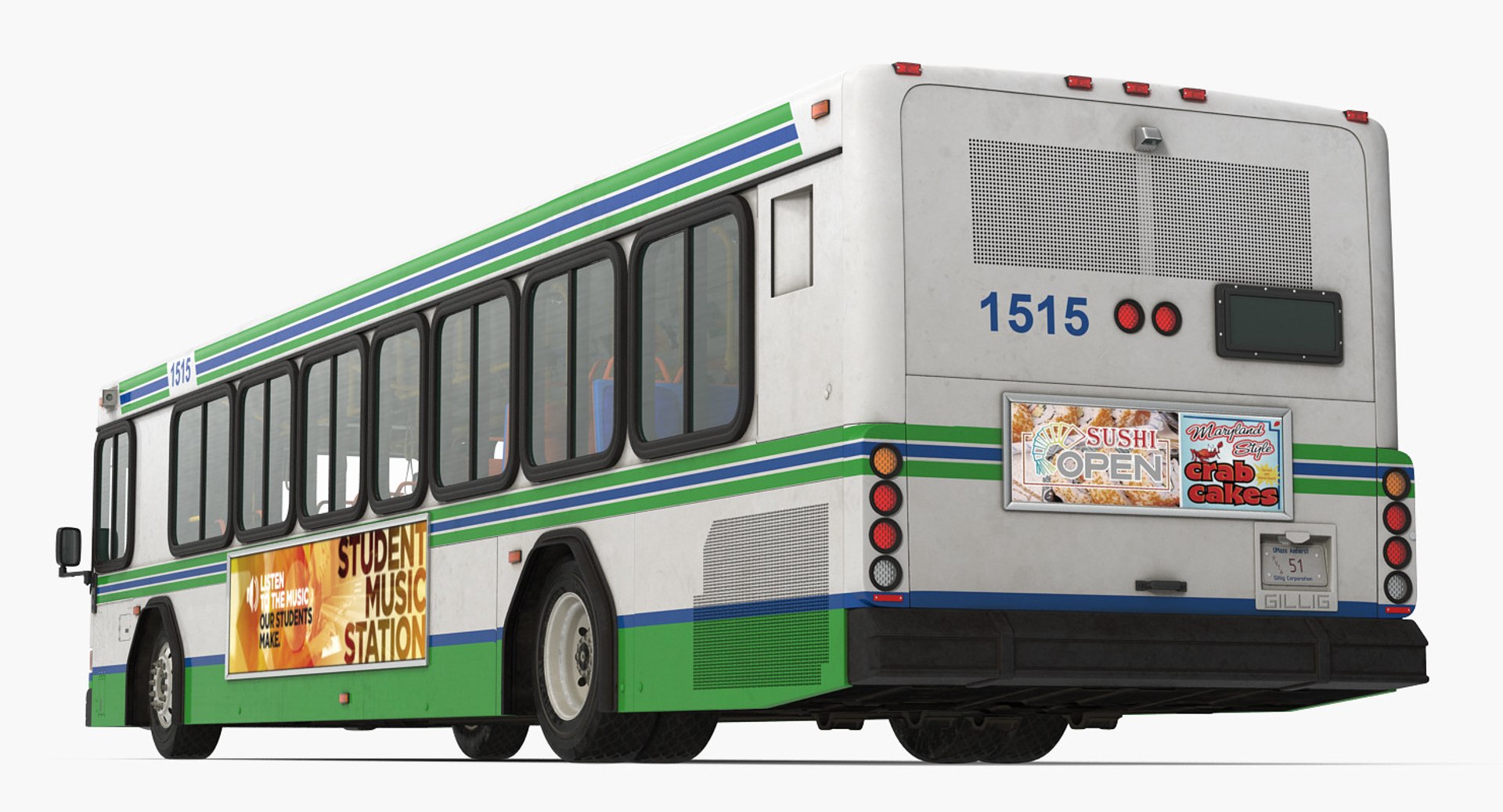 3d Model Gillig Floor Advantage Bus