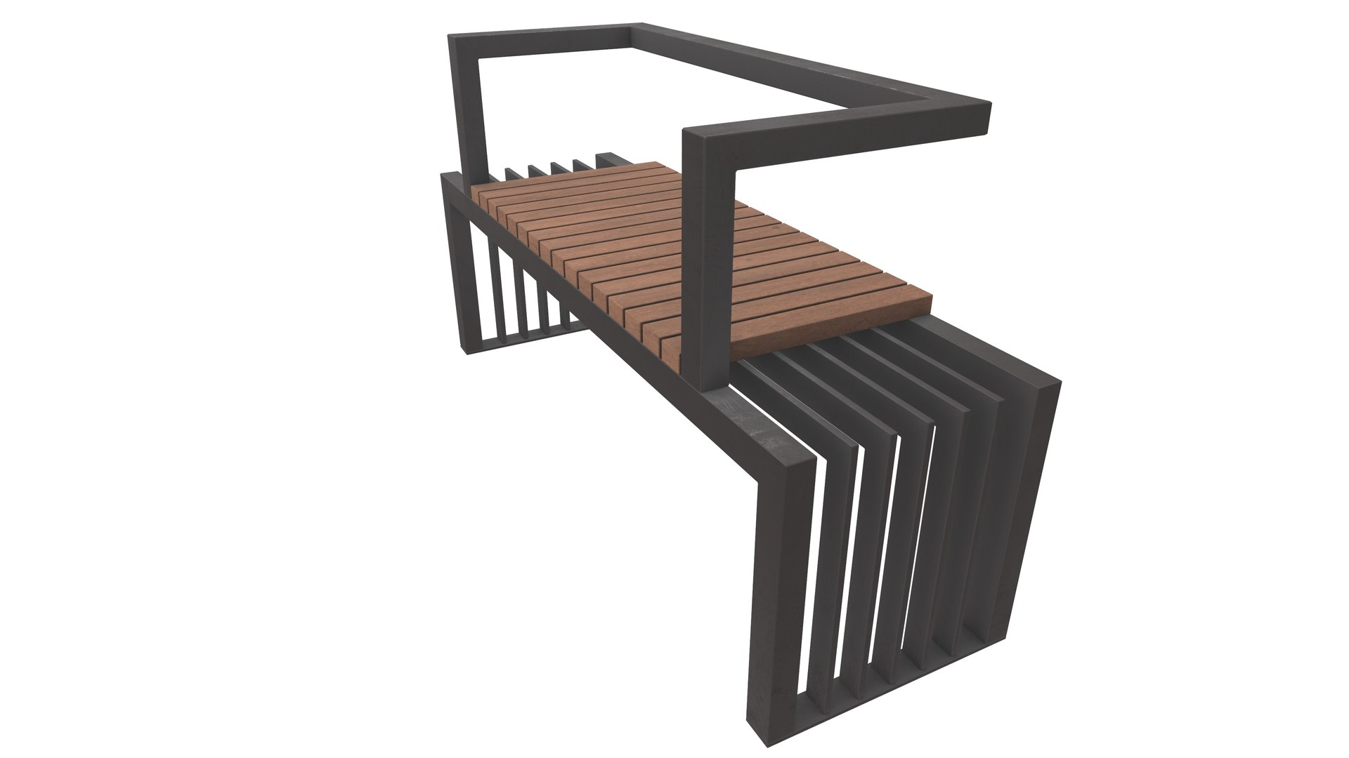 3D Modern Outdoor Bench 3D Model AR VR PBR Model - TurboSquid 1985625