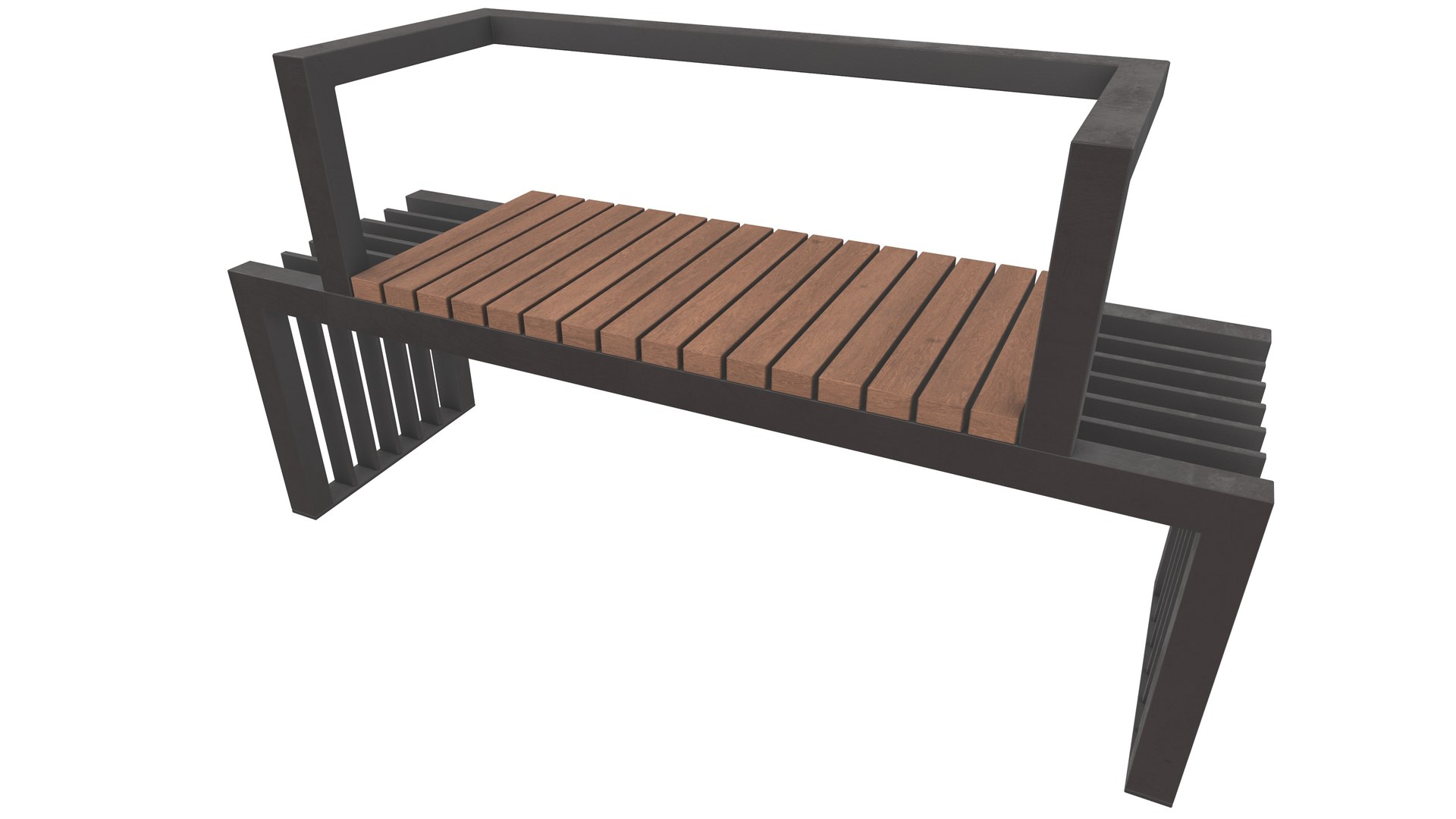 3D Modern Outdoor Bench 3D Model AR VR PBR Model - TurboSquid 1985625