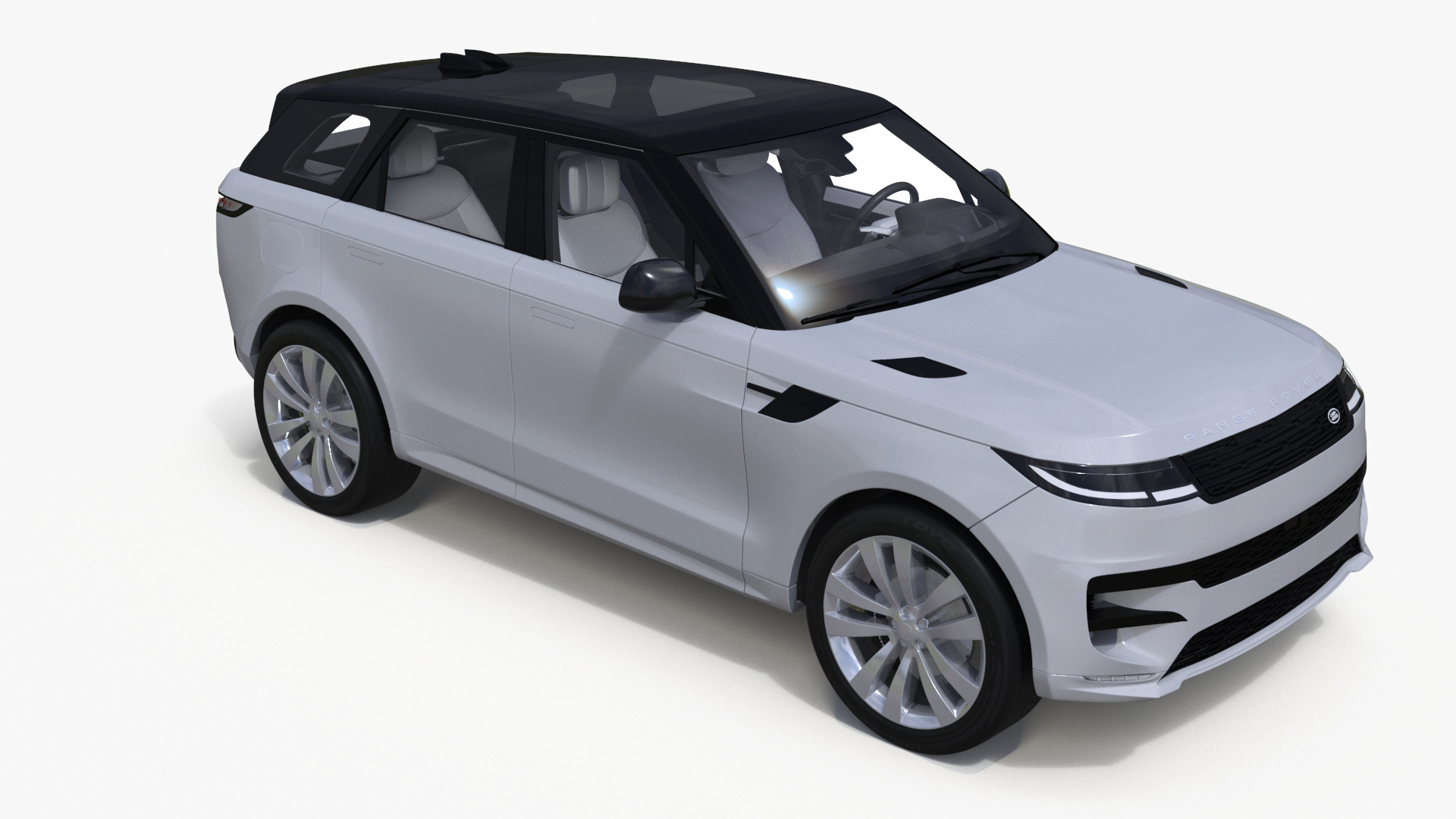 Range Rover Sport SUV Light Grey Rigged For Maya 3D - TurboSquid 2411620