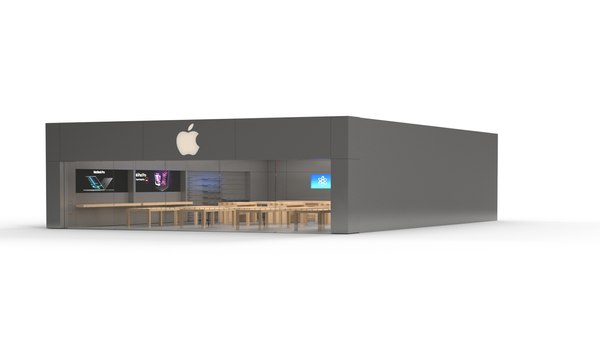 modelo 3d Edificio de la tienda Apple - TurboSquid 2214578