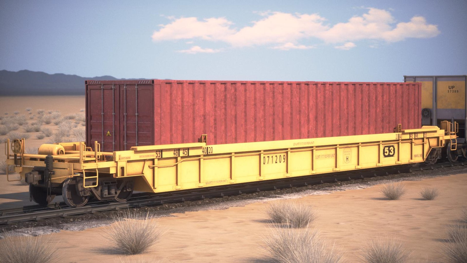 3d modern union pacific