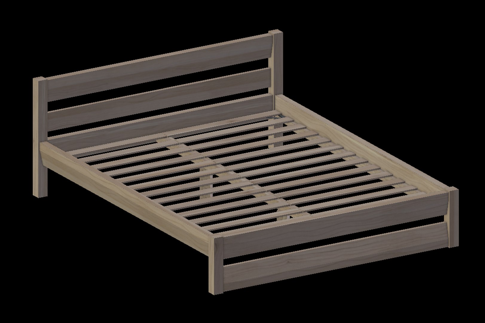Bed Frame 3D - TurboSquid 1387701