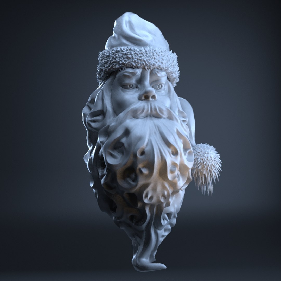 Head Santa Claus Obj