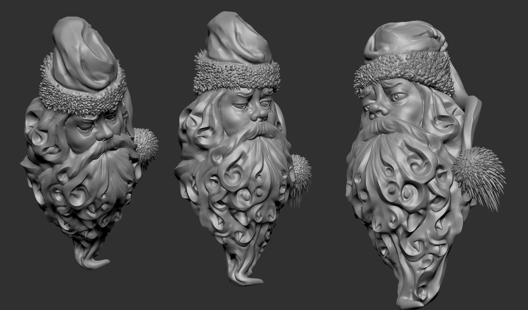 Head Santa Claus Obj