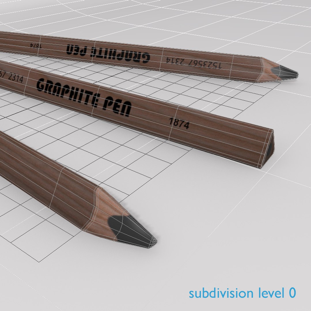 3D model triangle graphite pen - TurboSquid 1218525