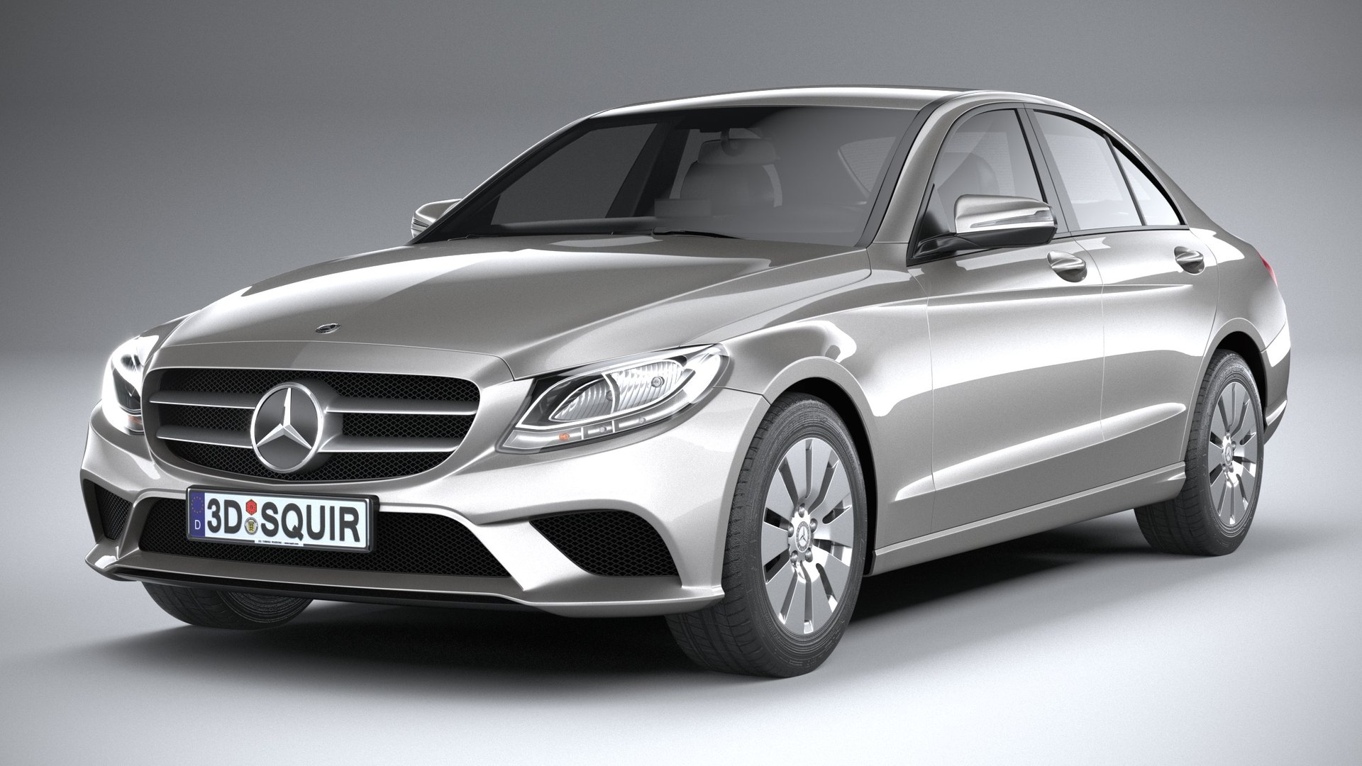 3D Mercedes-benz C-class Basic Model - TurboSquid 1586022