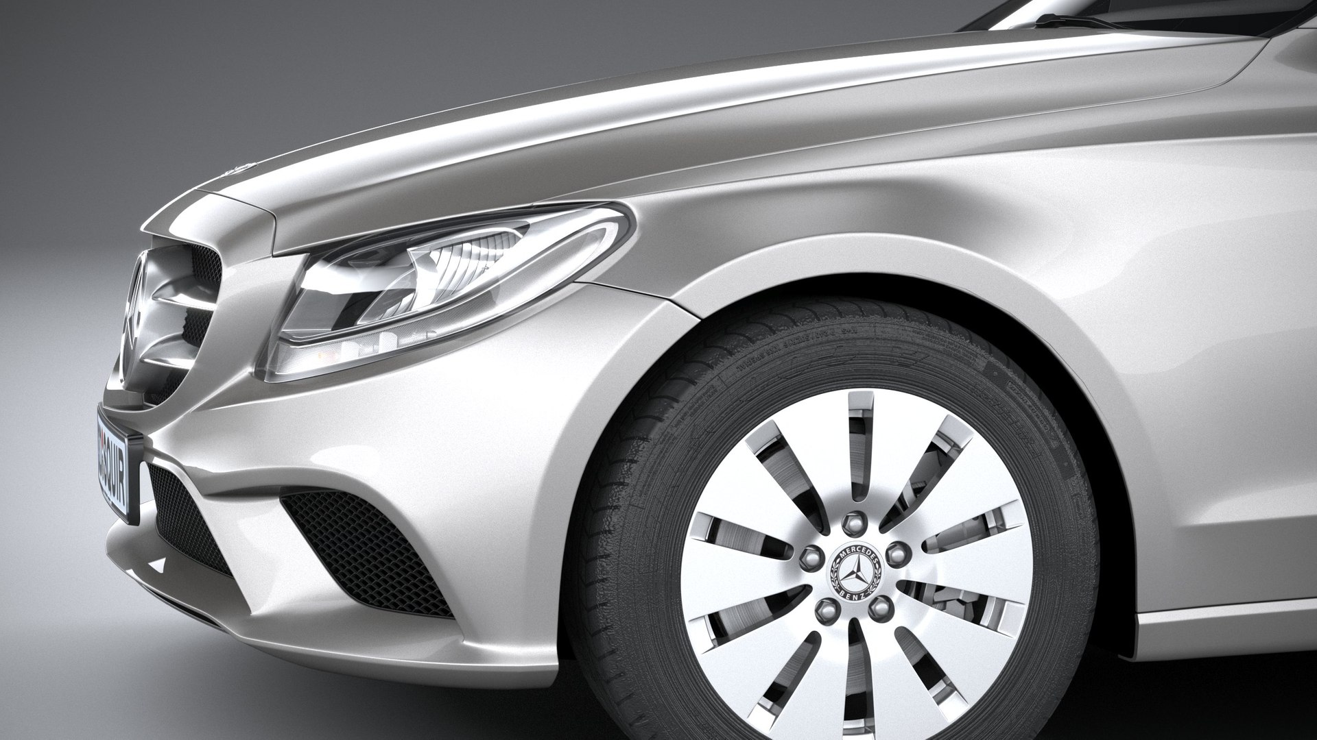 3D Mercedes-benz C-class Basic Model - TurboSquid 1586022