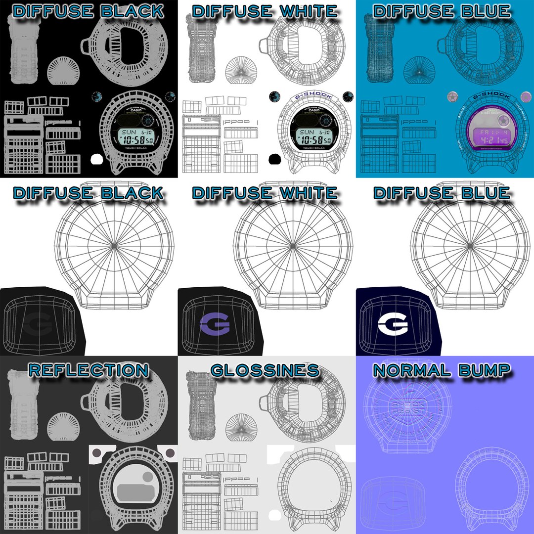 Casio G-shock Gw-6900 3d Model