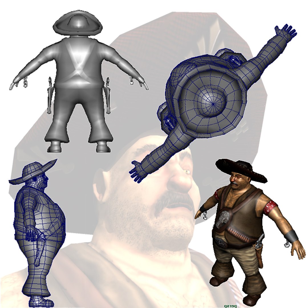 wild west 3d obj