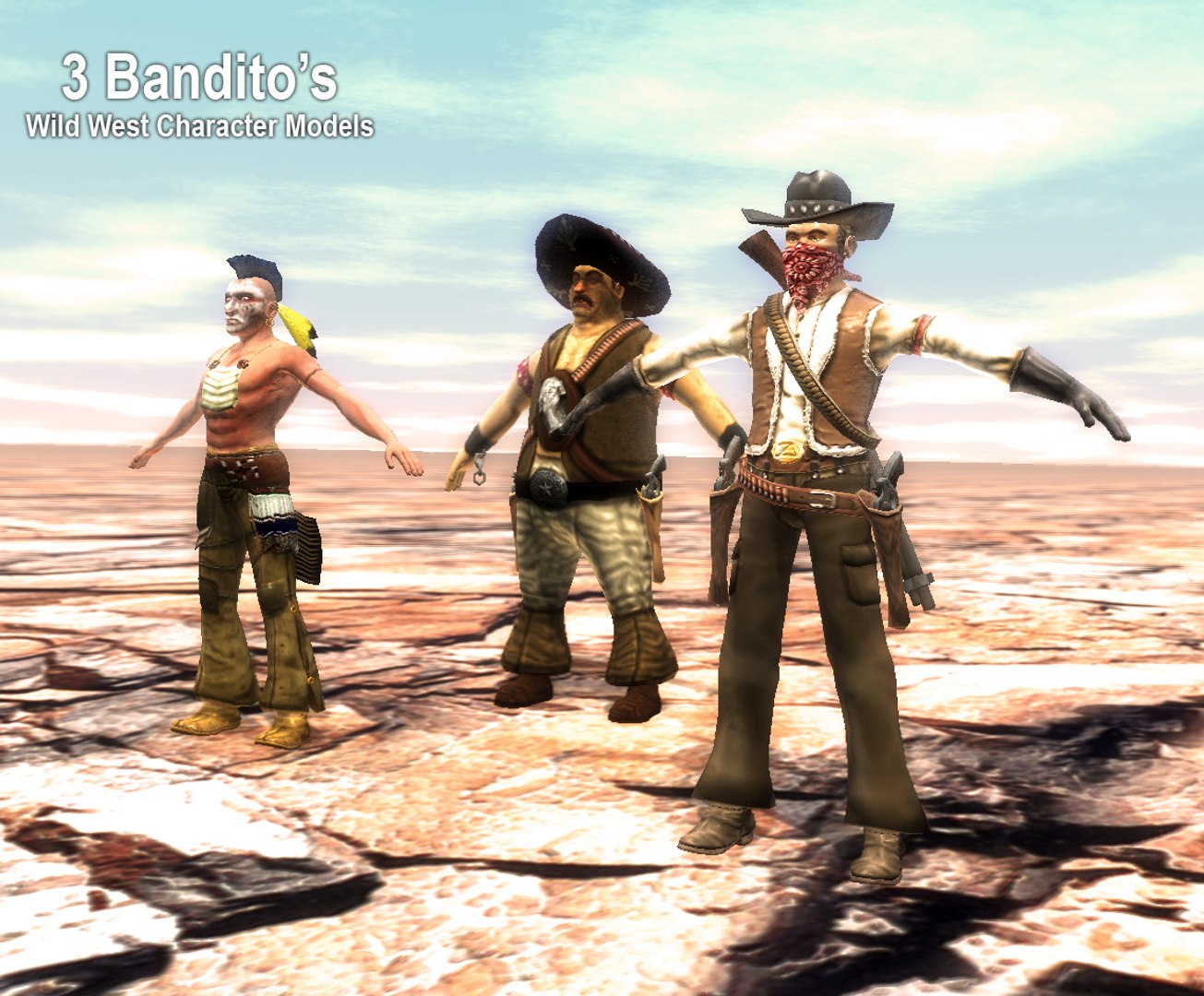 wild west 3d obj