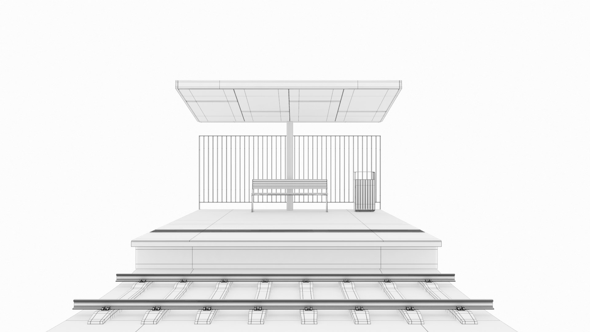 Train Platform Module 01 3D Model - TurboSquid 2297042