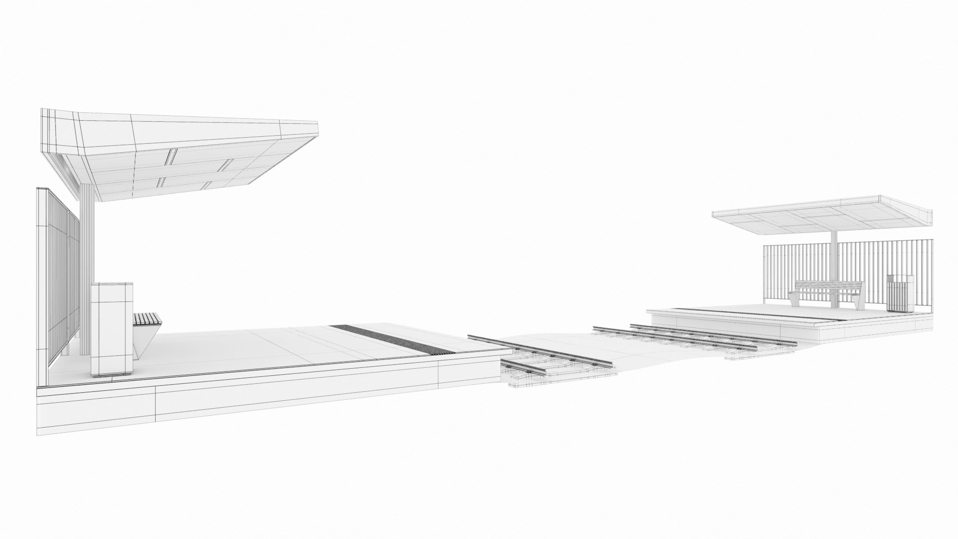 Train Platform Module 01 3D Model - TurboSquid 2297042