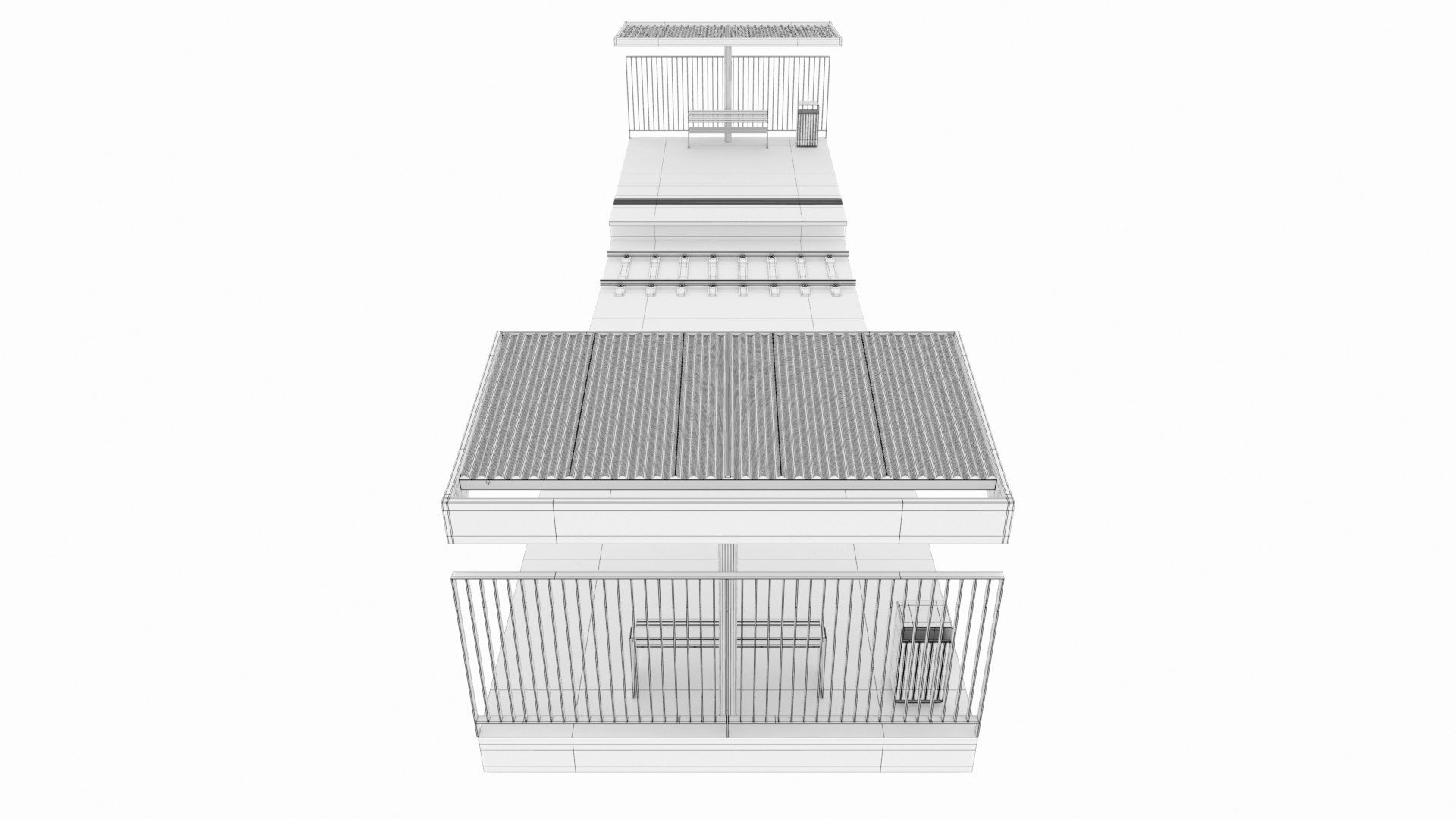 Train Platform Module 01 3D Model - TurboSquid 2297042