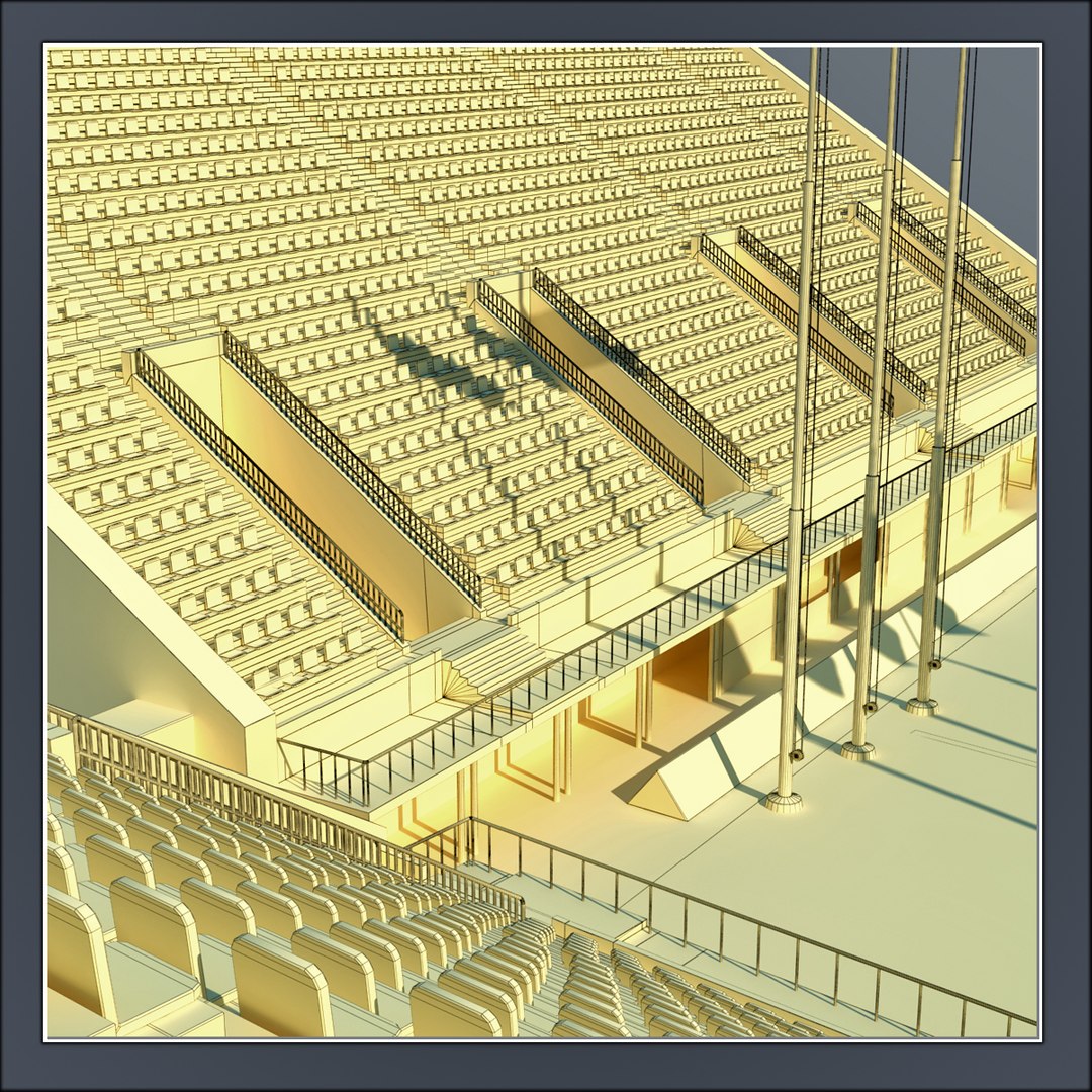 3d model archery stadium
