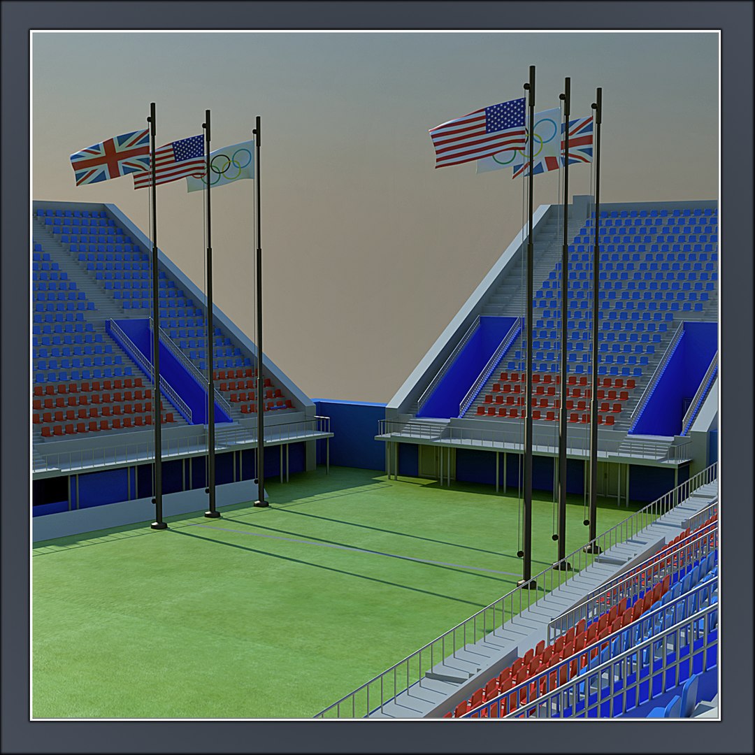 3d model archery stadium