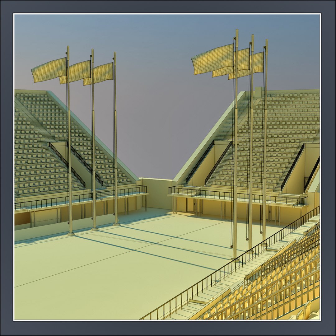 3d model archery stadium