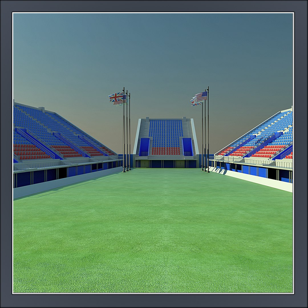 3d model archery stadium