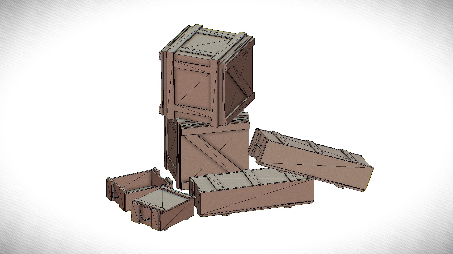 Military Crate Package USSR And Standart Crate 3D - TurboSquid 1949072