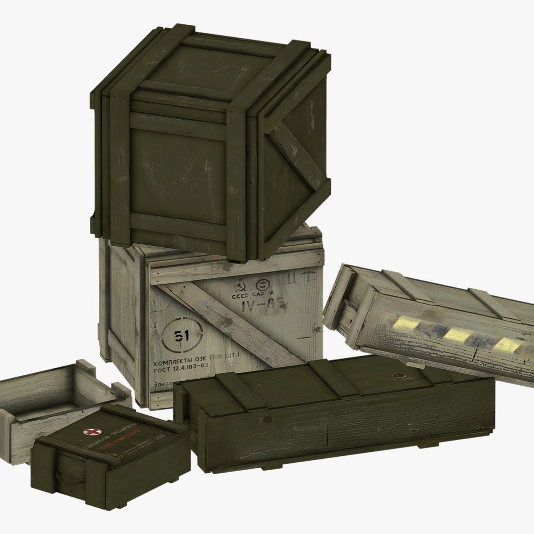 Military Crate Package USSR and Standart Crate 3D - TurboSquid 1949072