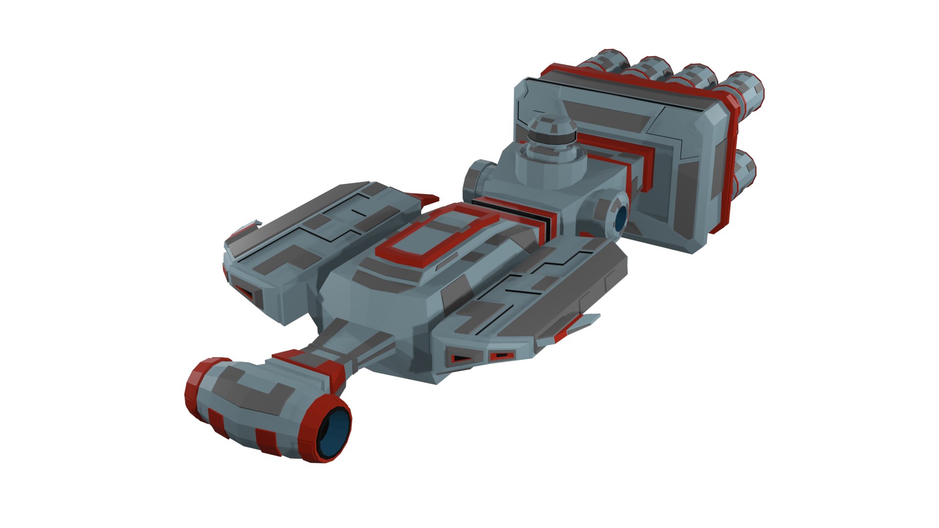 Low-poly spaceship 3D - TurboSquid 2043075