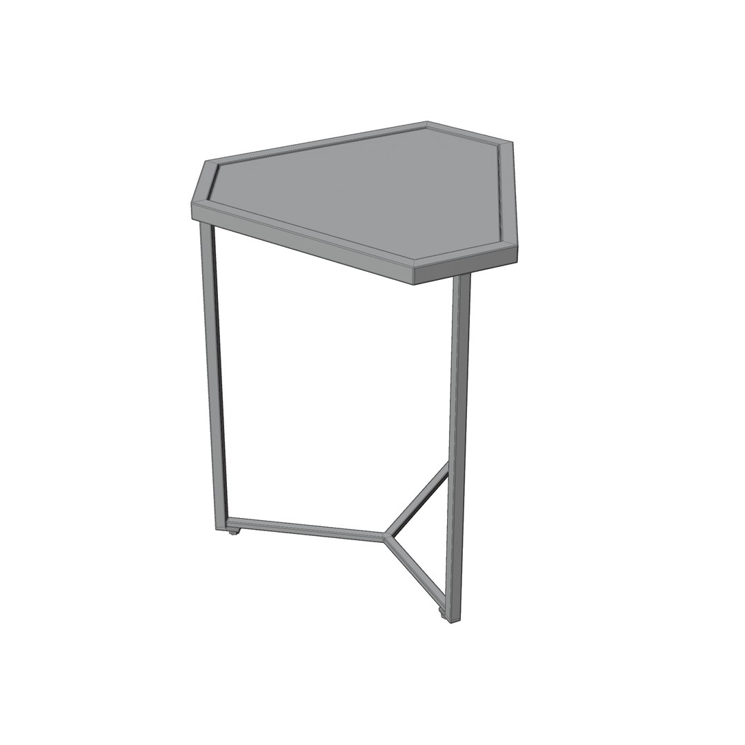 3D Model Triangle Accent Table - TurboSquid 2208088
