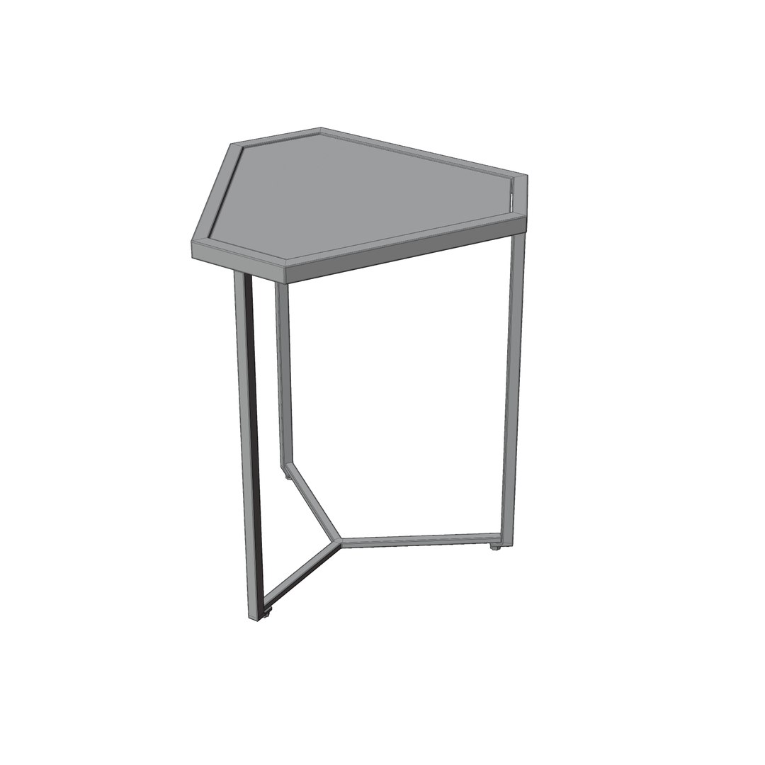 3D Model Triangle Accent Table - TurboSquid 2208088