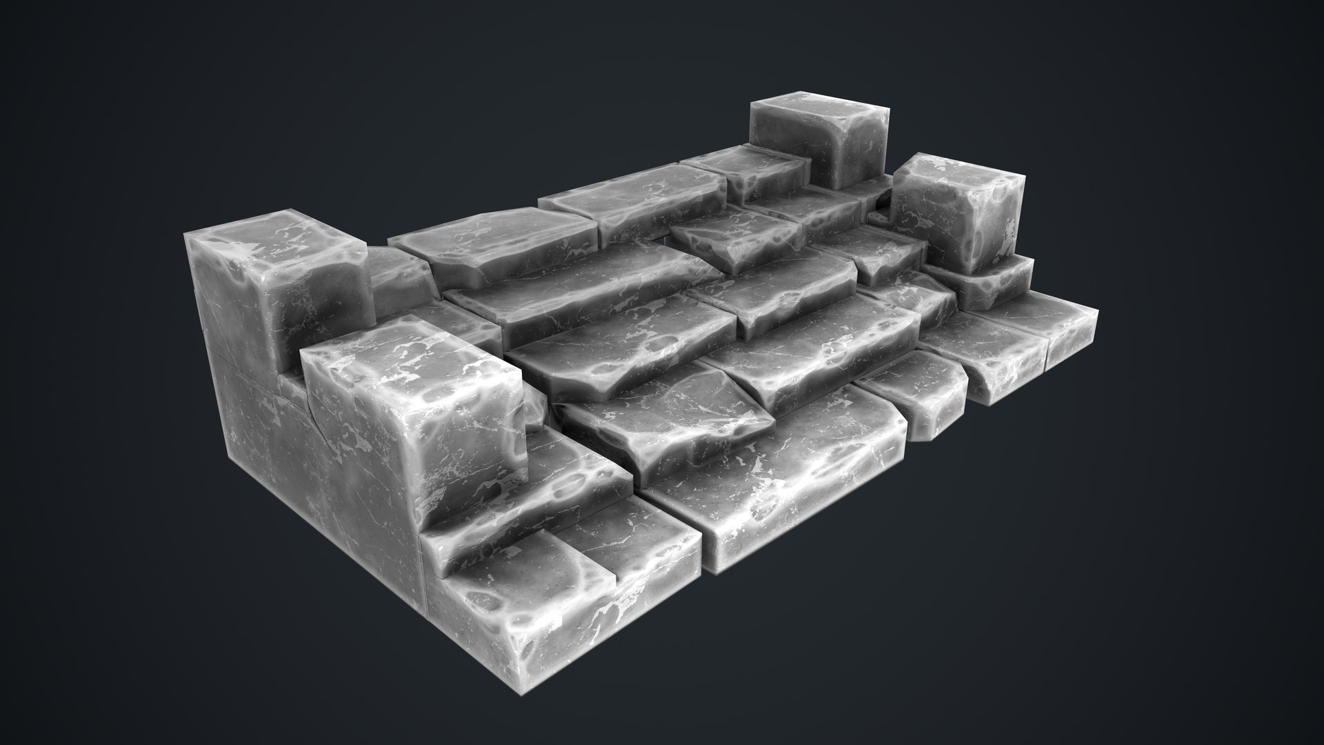 3D model stone stairs - TurboSquid 1653581