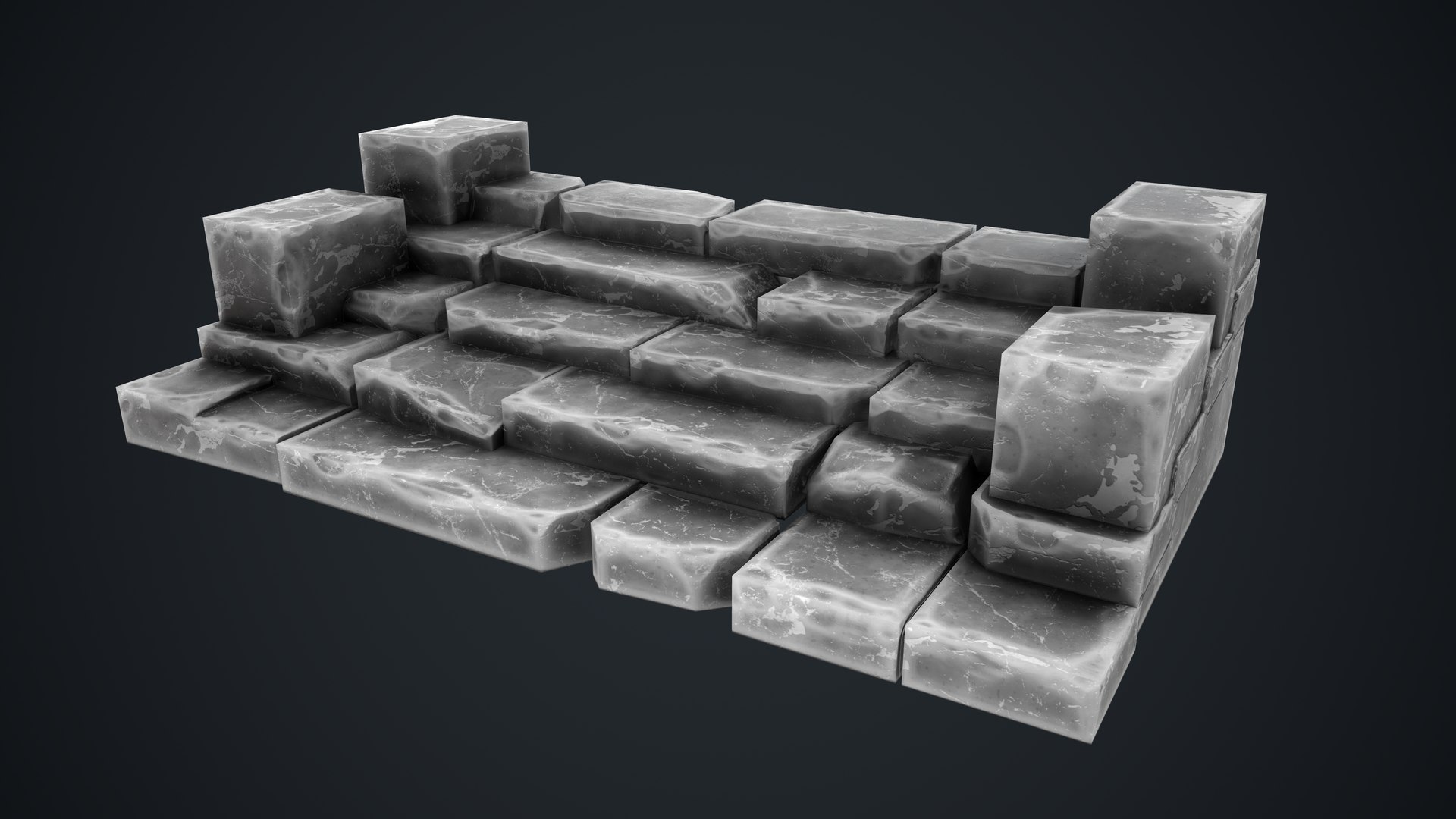 3D model stone stairs - TurboSquid 1653581