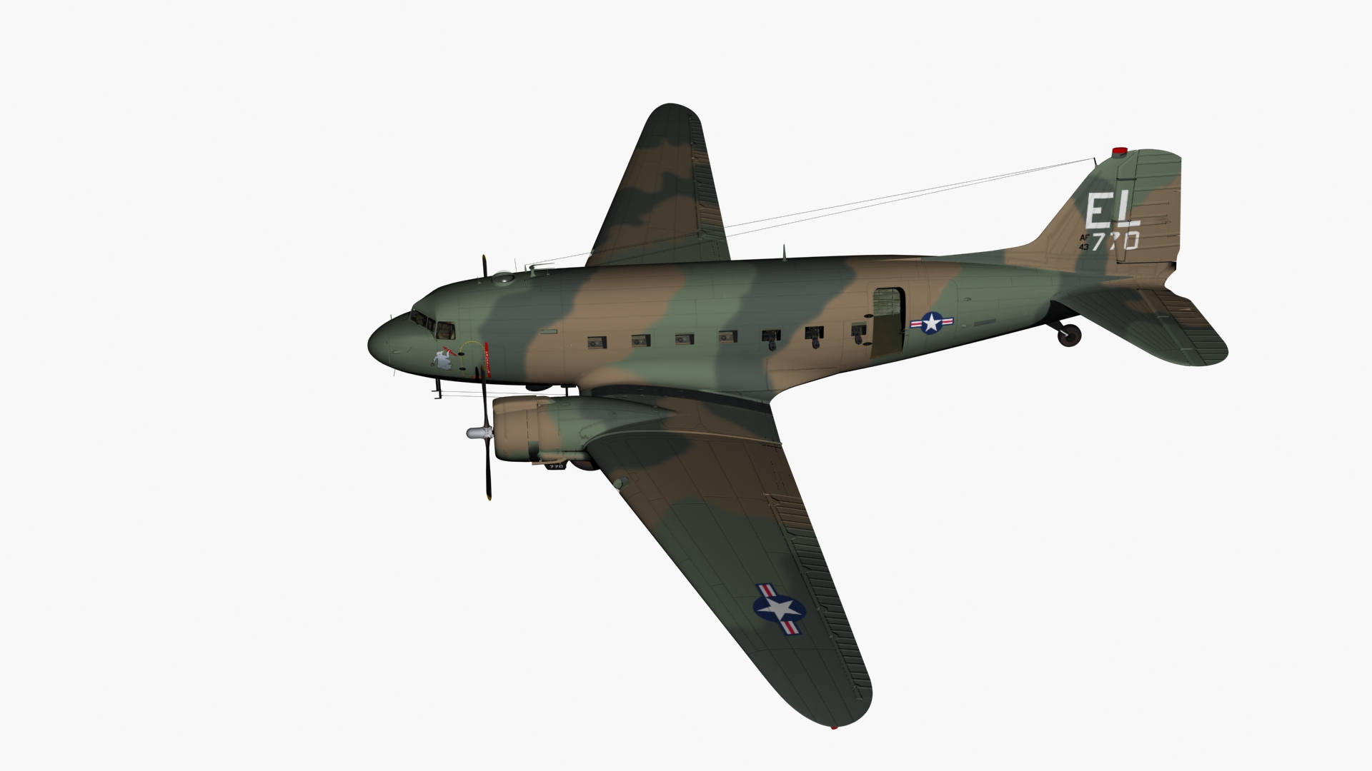 AC47 Spooky Gunship Model - TurboSquid 2192031