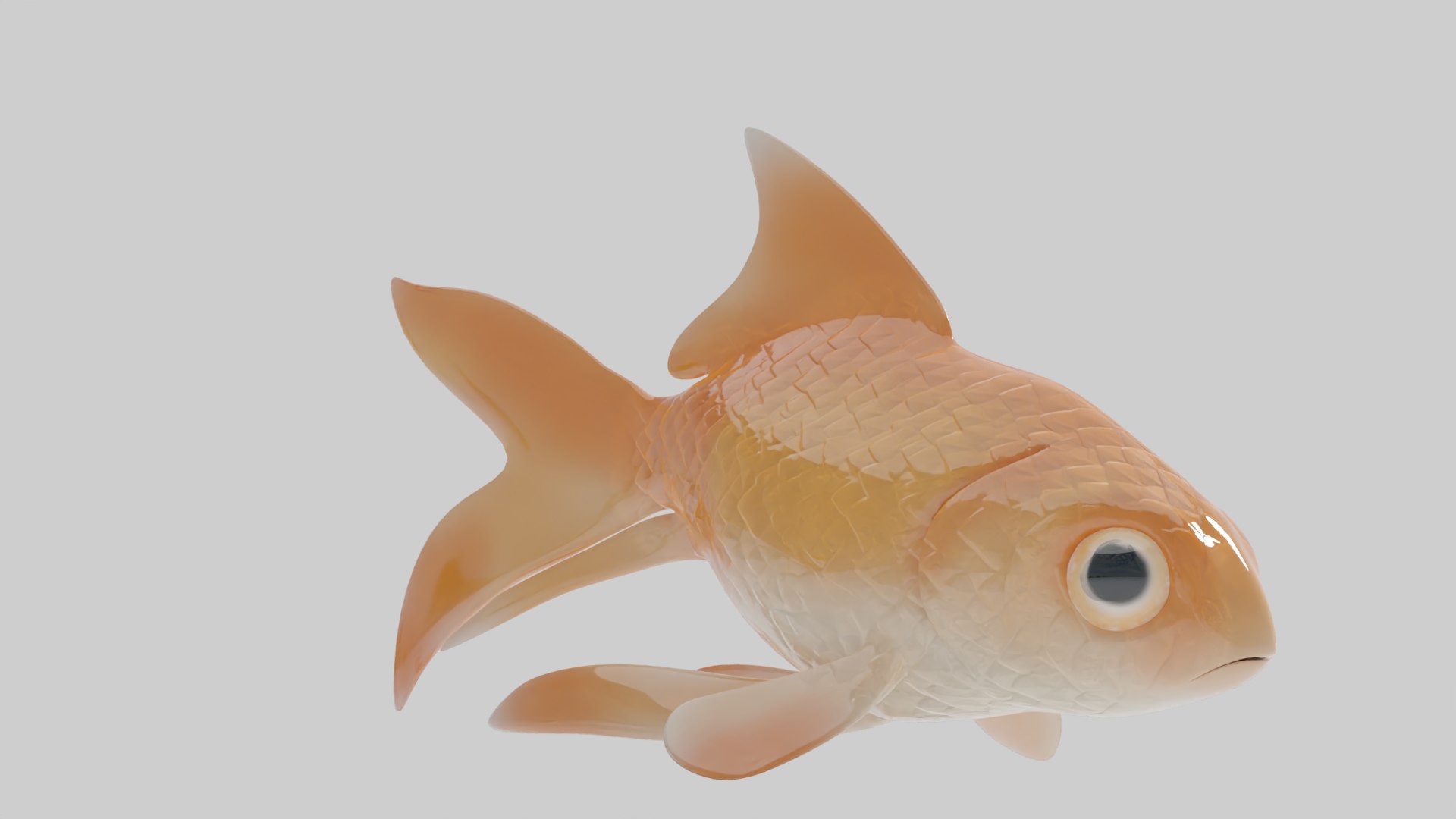 3D Gold Fish 3D Model - TurboSquid 2094938
