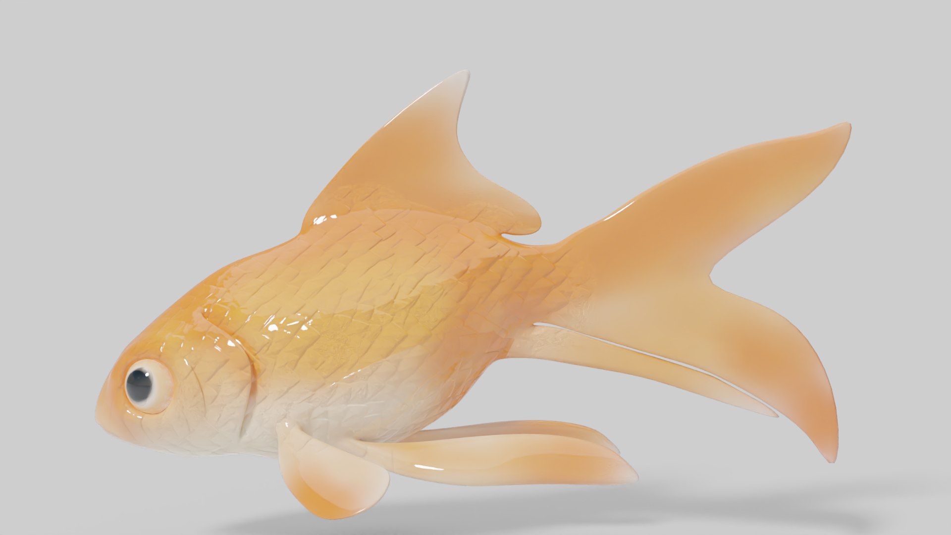 3D Gold Fish 3D Model - TurboSquid 2094938