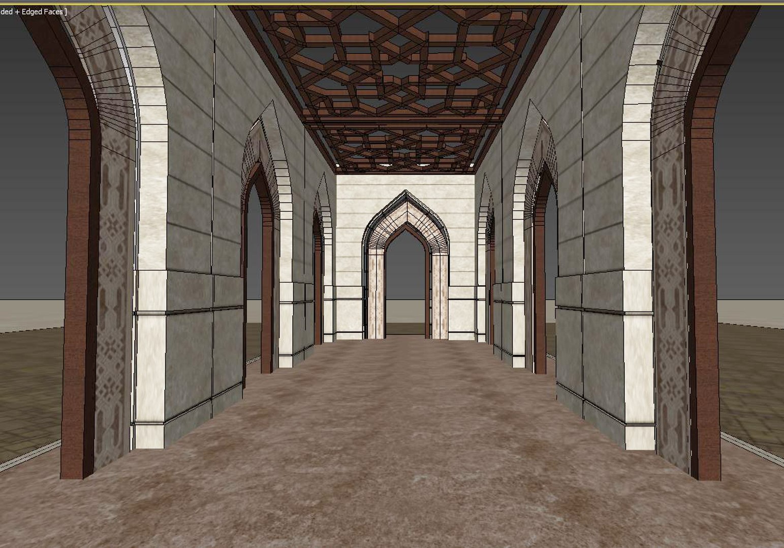 Design Arabic Building 3D Model - TurboSquid 1561090