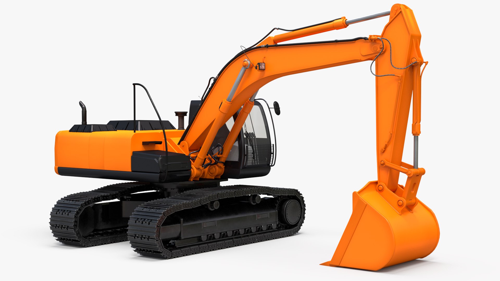 Excavator Clean 8K PBR Textures 3D Model - TurboSquid 2101835