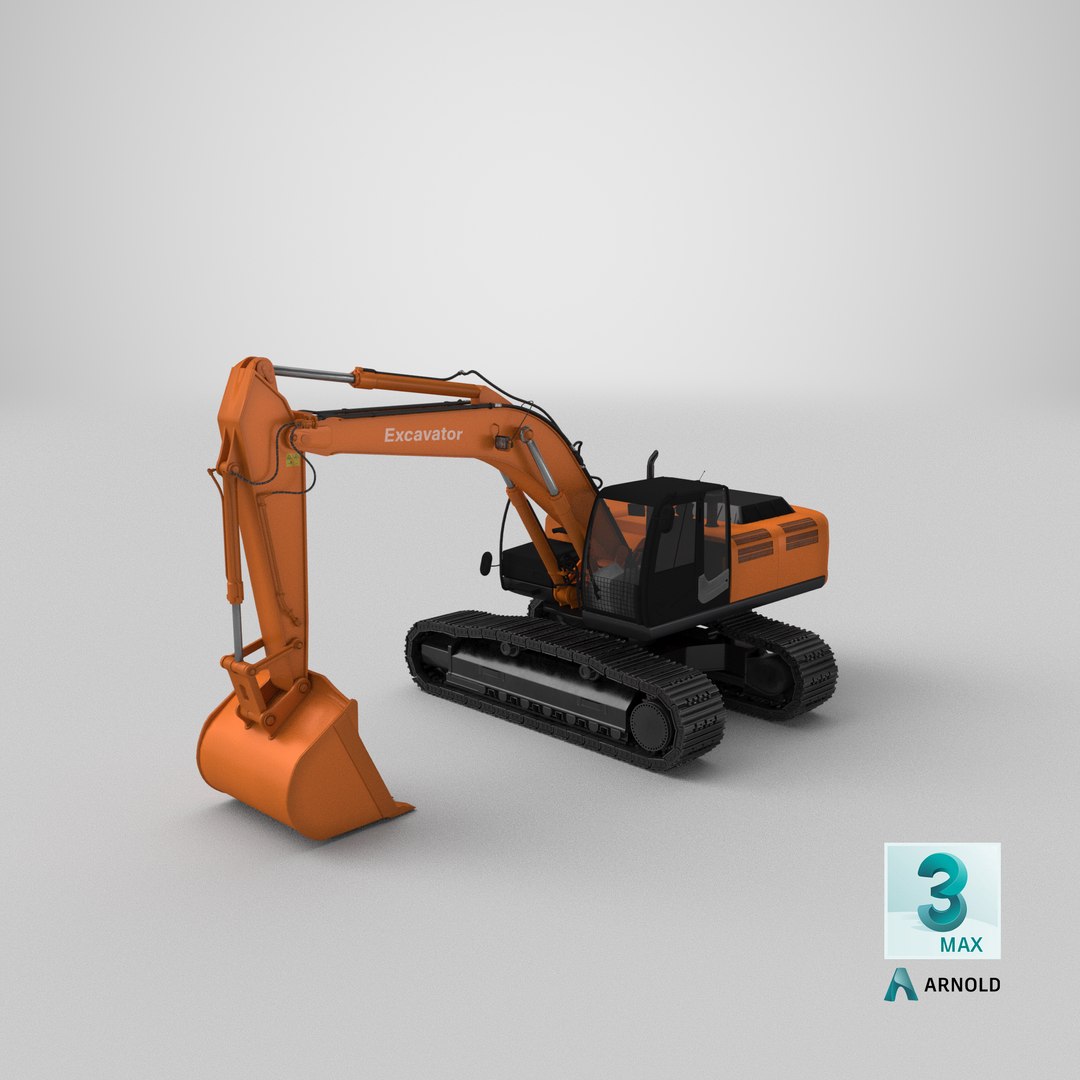 Excavator Clean 8K PBR Textures 3D Model - TurboSquid 2101835