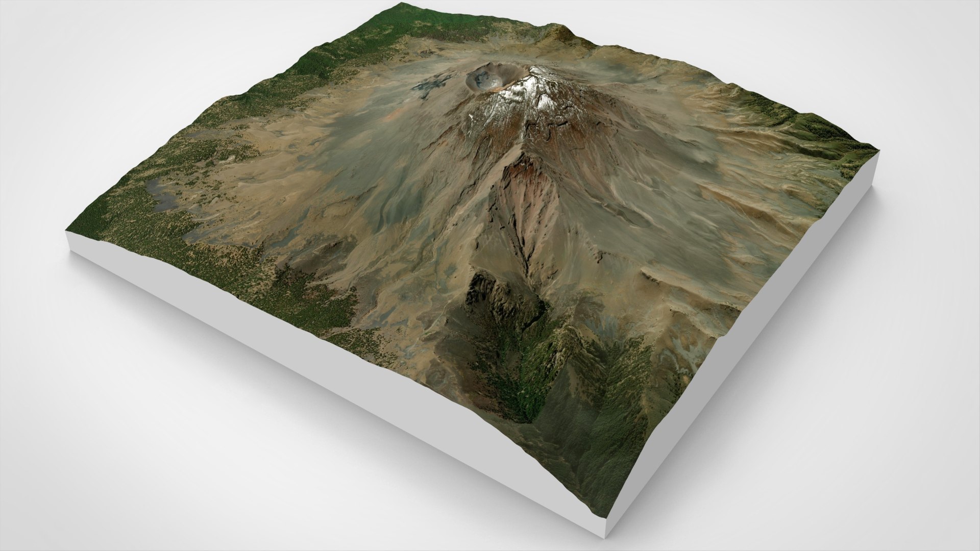 3D Mountain Landscape Volcano Popocatepetl Mexico Model - TurboSquid ...