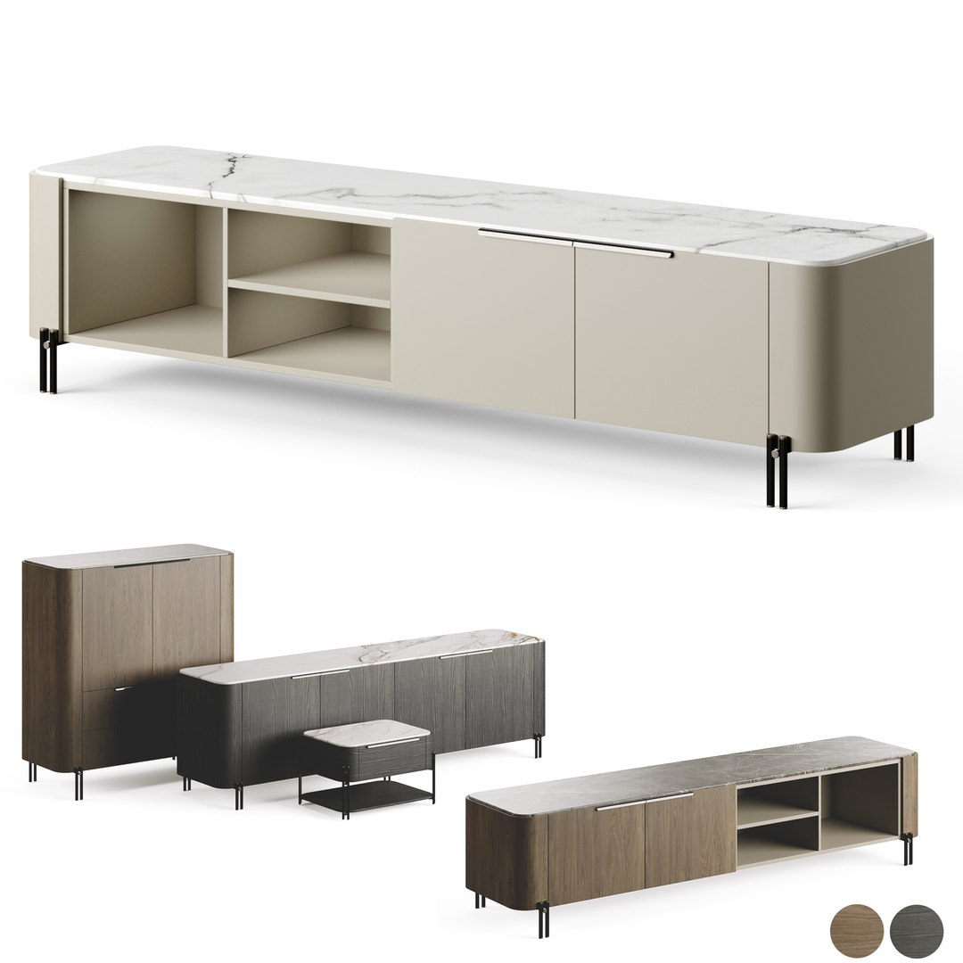 Praddy Bamboo Collection With Metal Tubular Feet 3D Model - TurboSquid ...