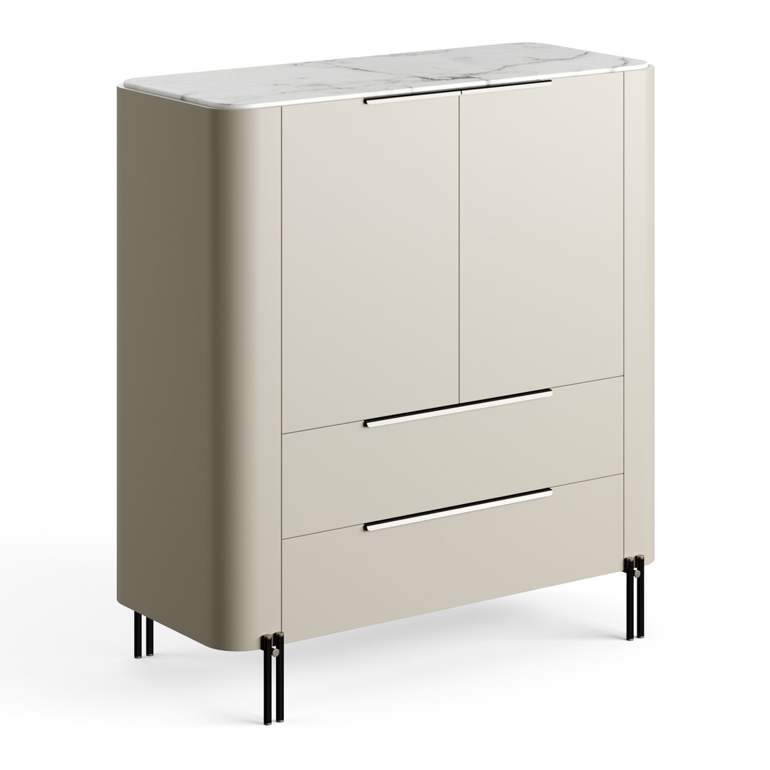 Praddy Bamboo Collection With Metal Tubular Feet 3D Model - TurboSquid ...