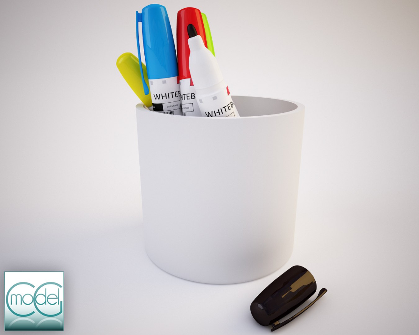 3d model of marker pen