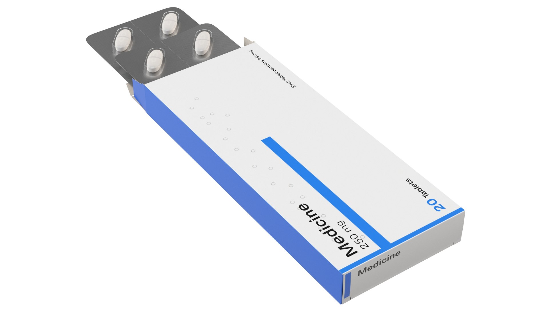 Packaged Medicine 3D model - TurboSquid 2154111