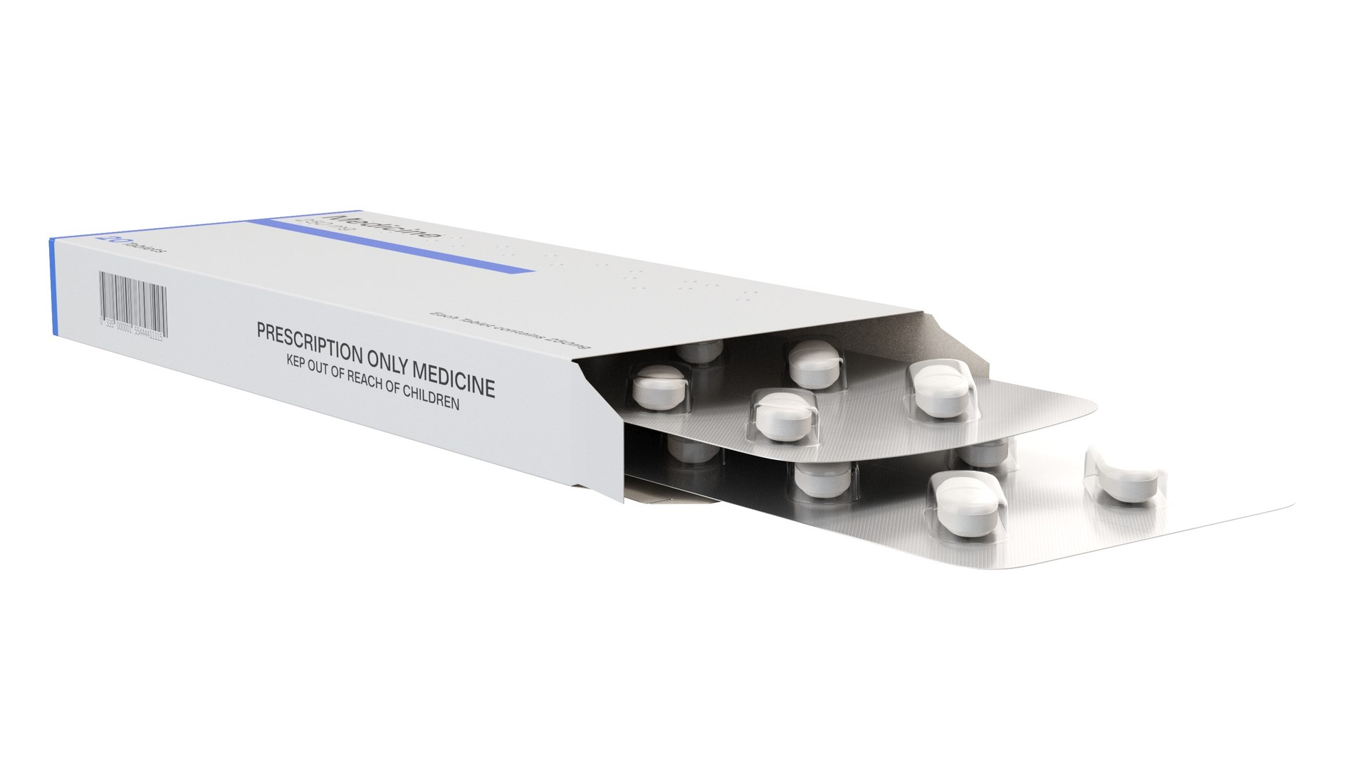 Packaged Medicine 3D model - TurboSquid 2154111