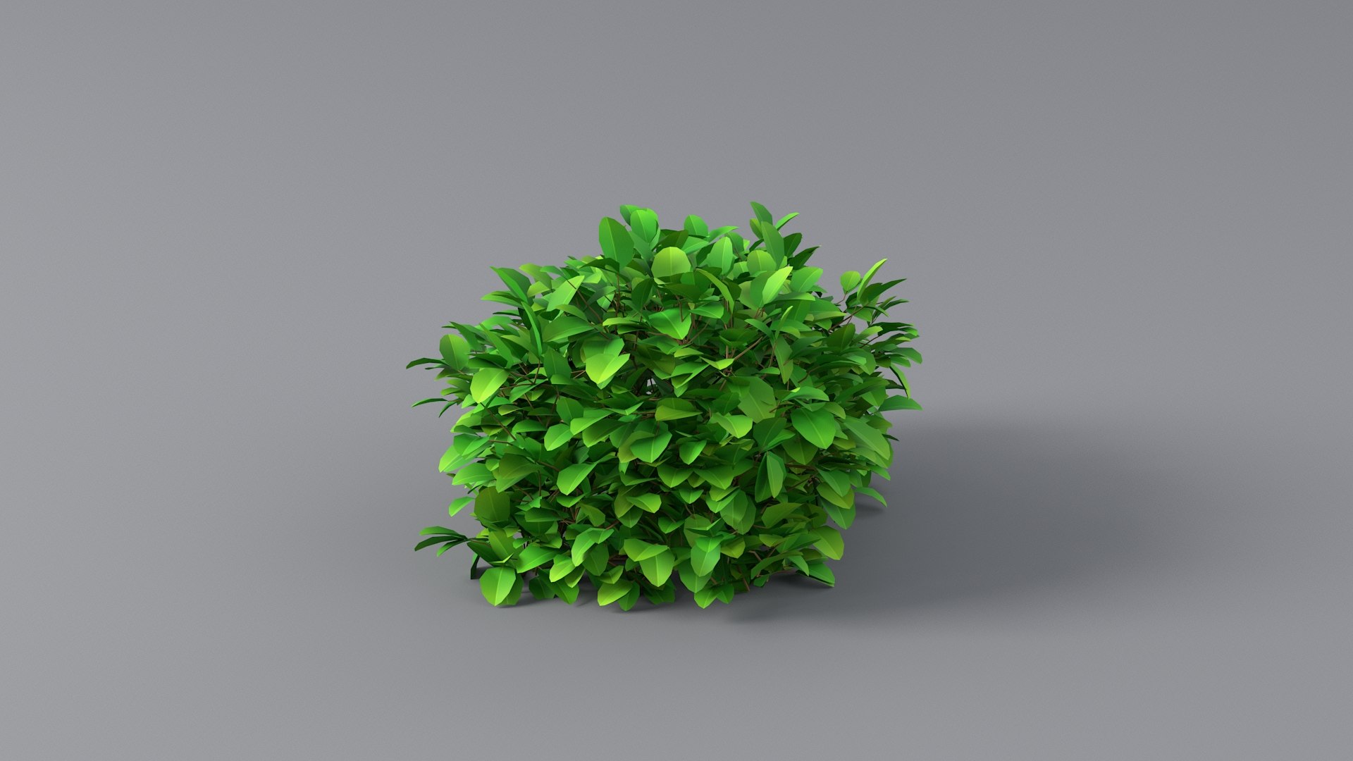 Cartoon Bush 02 Model - TurboSquid 1941413