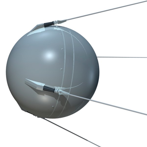 sputnik 1 3d model