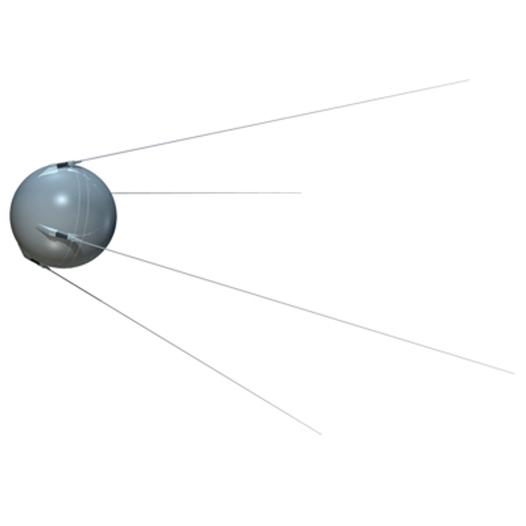 sputnik 1 3d model
