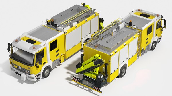 Modern Fire Truck Simple Interior 3D - TurboSquid 1788465