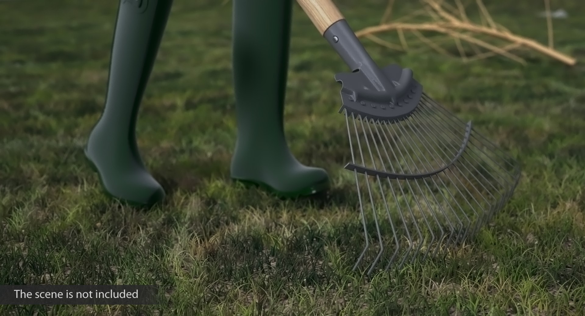3D Model Springbok Lawn Rake Generic - TurboSquid 1330121