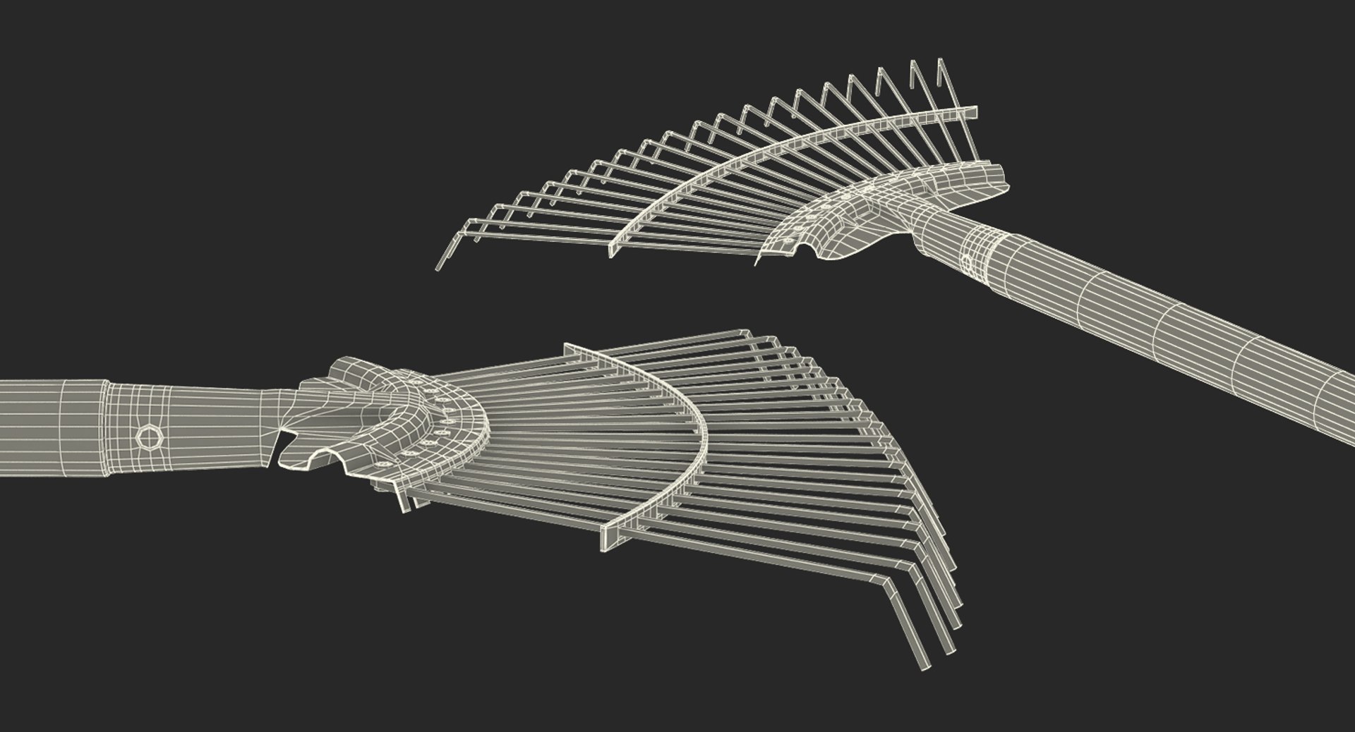 3D Model Springbok Lawn Rake Generic - TurboSquid 1330121