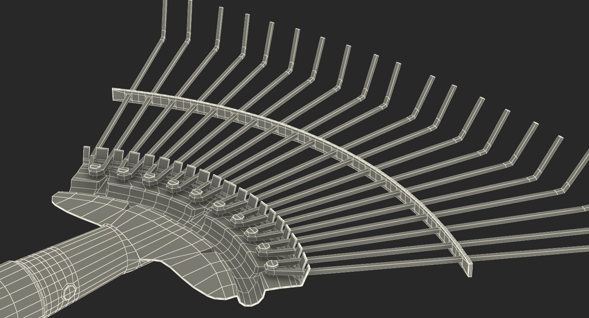 3D Model Springbok Lawn Rake Generic - TurboSquid 1330121