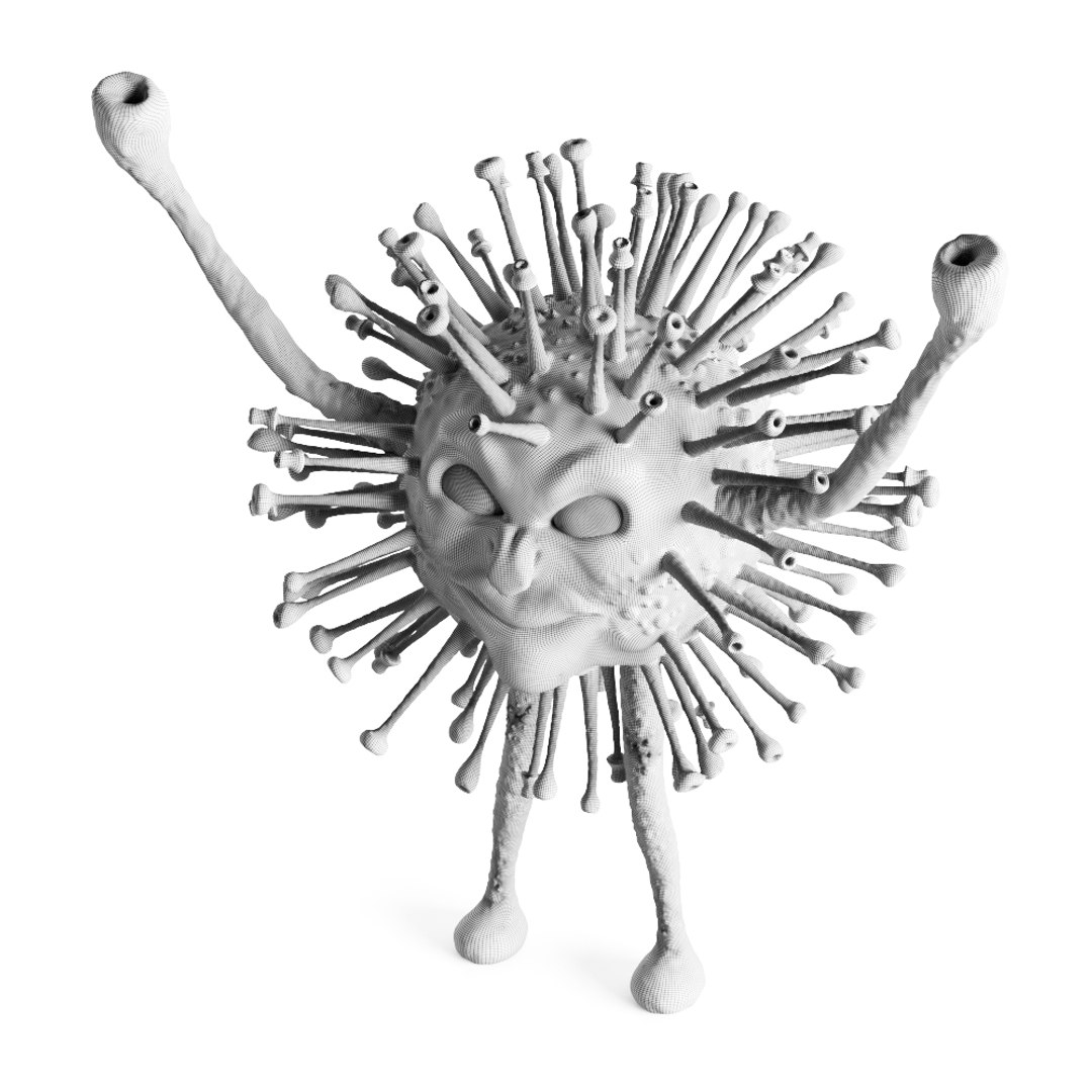 Corona Black Monster Coronavirus 3D Model - TurboSquid 1538039