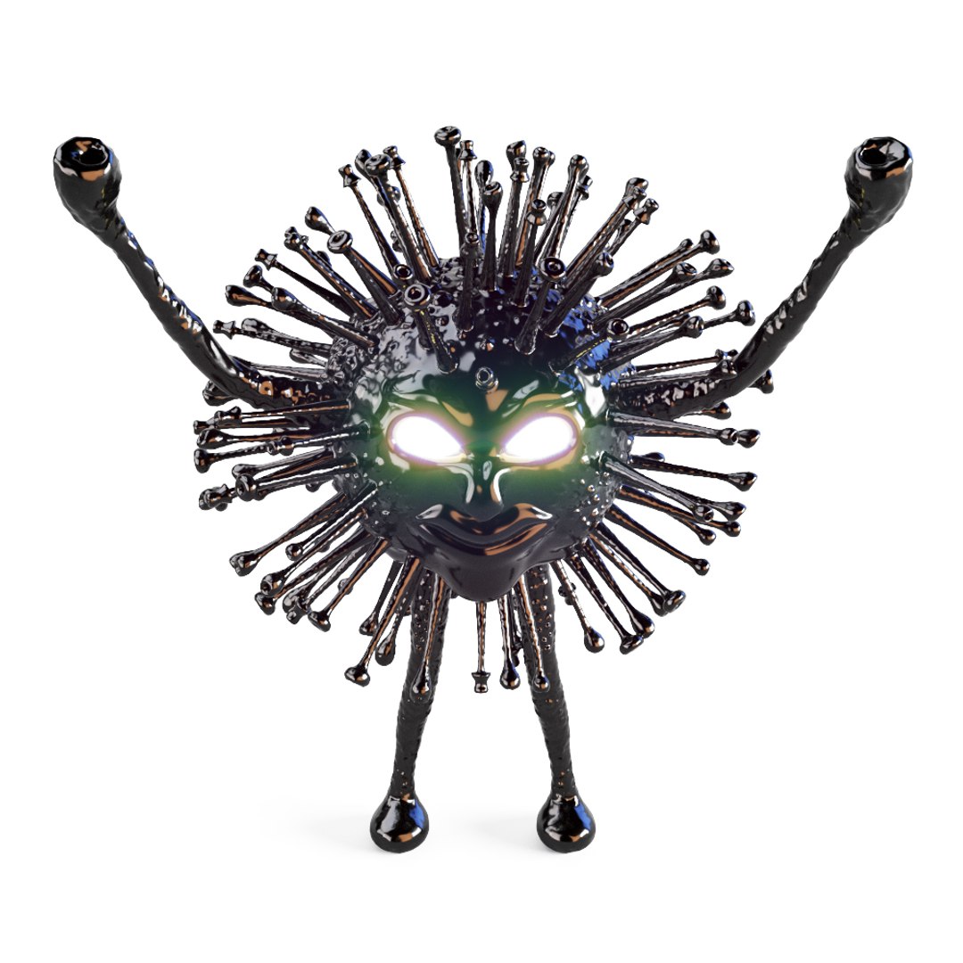 Corona Black Monster Coronavirus 3D Model - TurboSquid 1538039